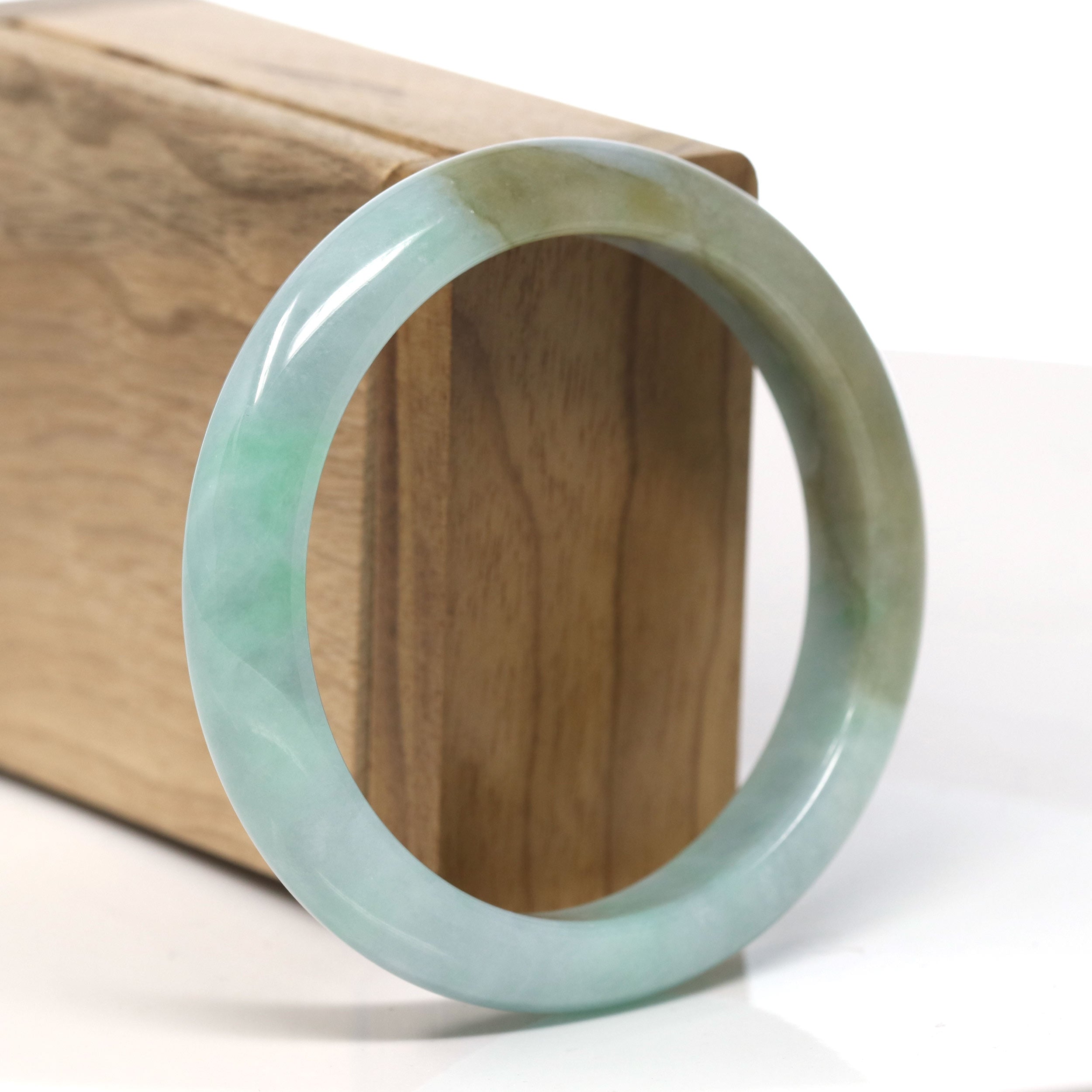 Baikalla Natural Yellow Jadeite Jade Bangle (57.8mm) #T809 – BKLA