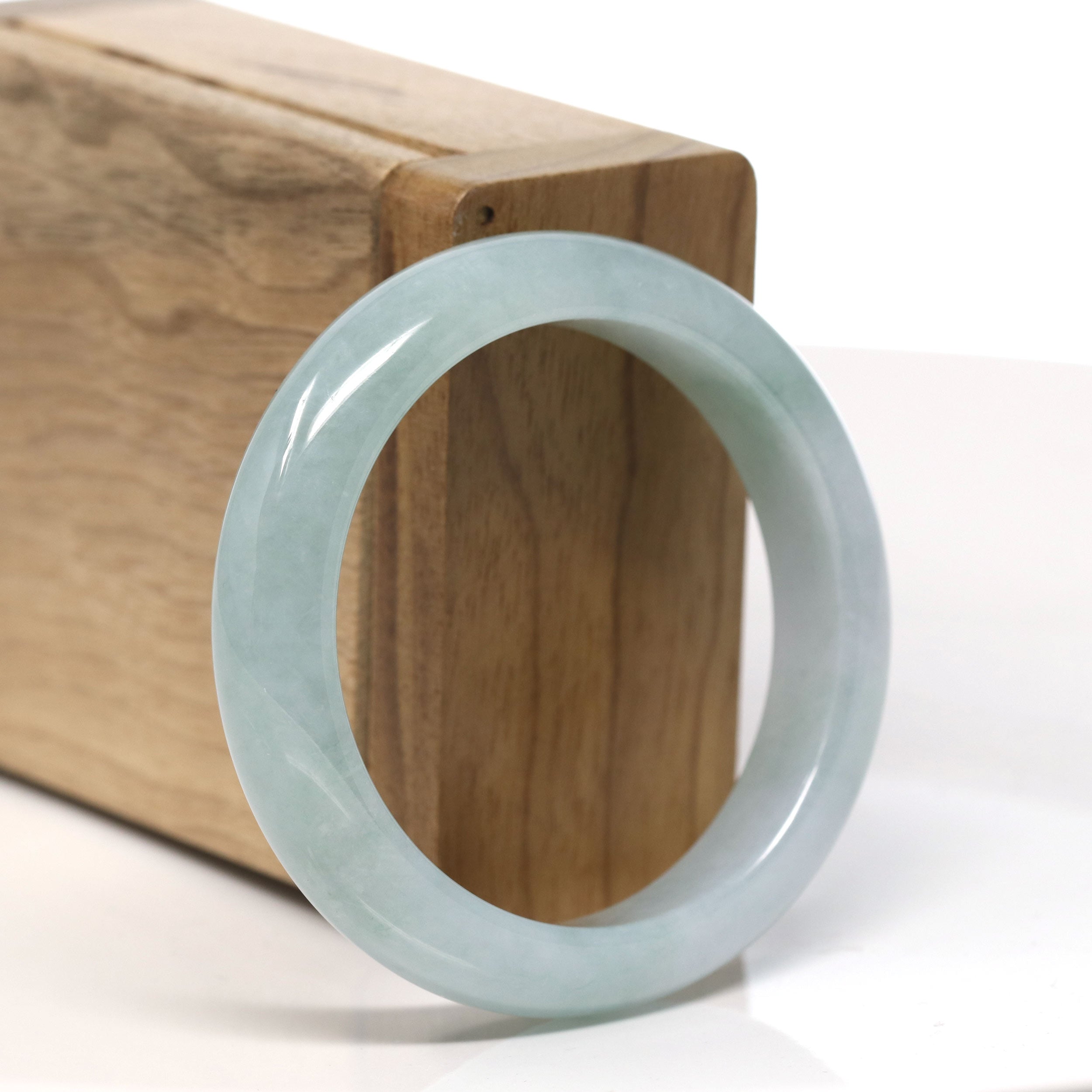 Baikalla™ "Classic Bangle" Genuine Jadeite Jade Lavender Green Bangle ...