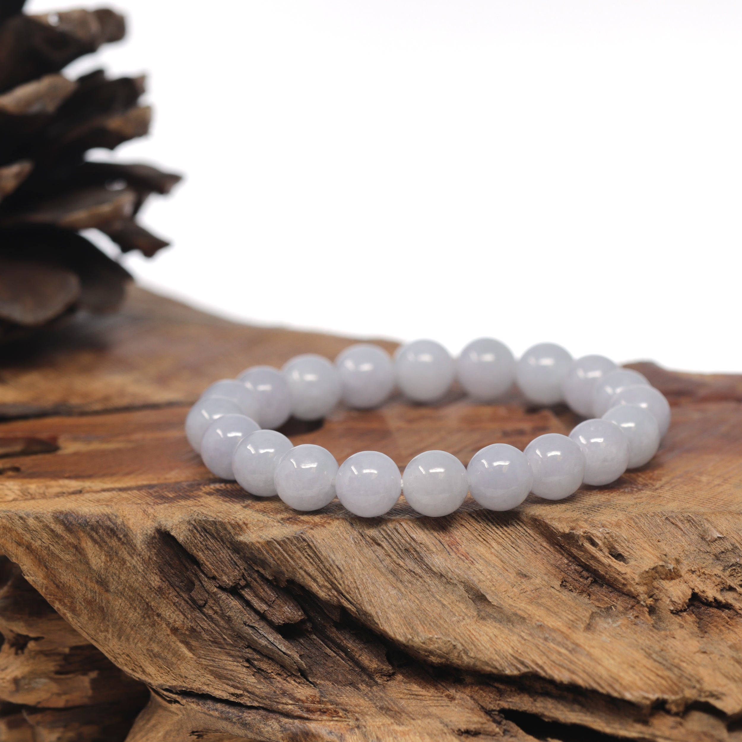Natural Jadeite Jade Beads Bracelet | Real Jade Jewelry | Baikalla ...