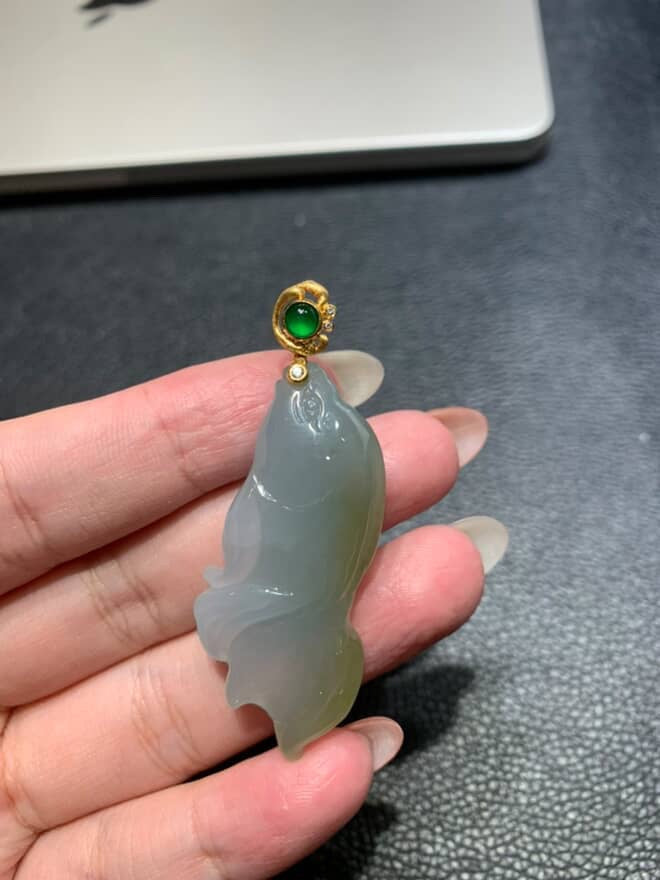 "Live" 18K Yellow Gold Custom Golden Fish Bail – BKLA