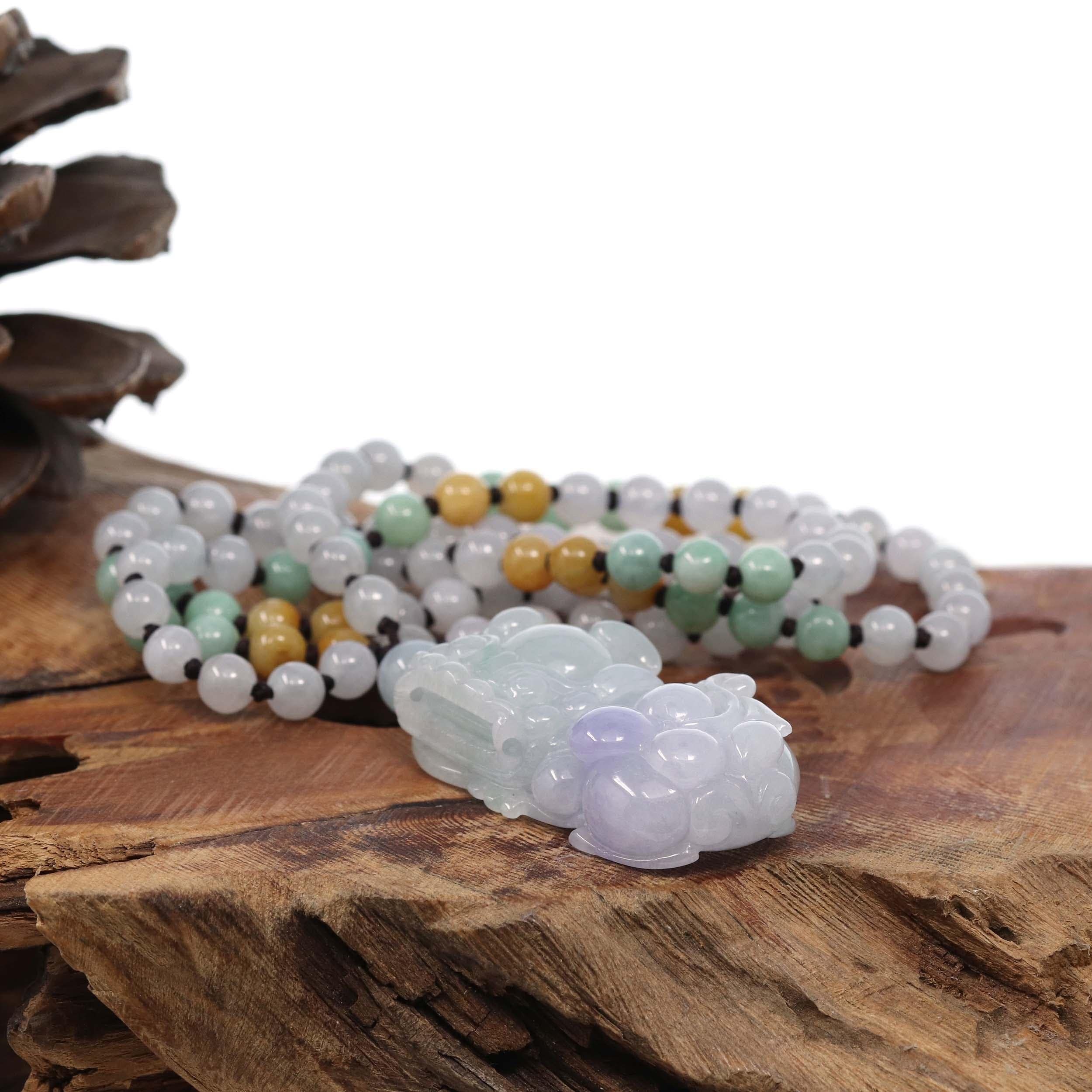 Pi Xiu Genuine Burmese Green Jadeite Jade PiXiu Pendant Necklace ...