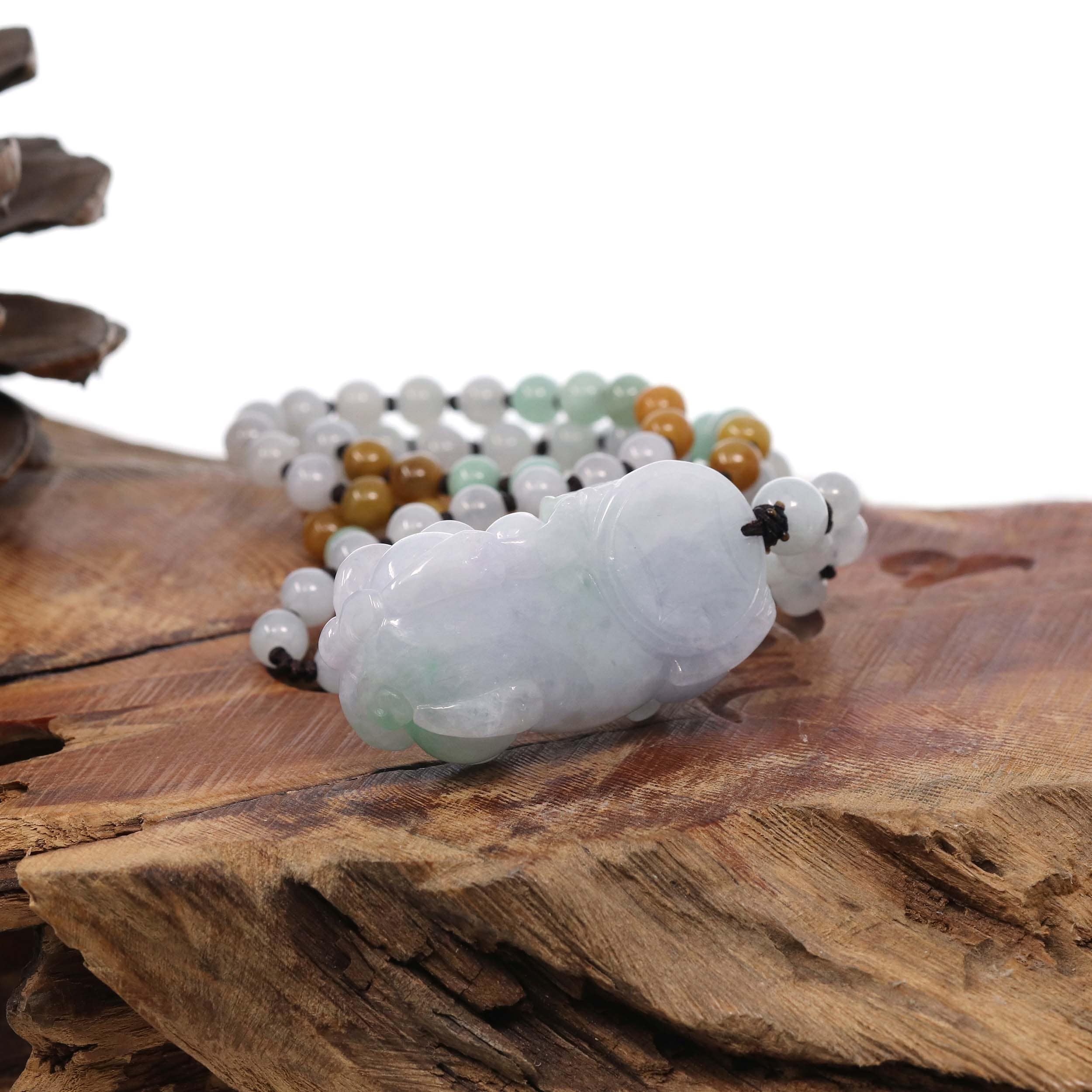 Pi Xiu Genuine Burmese Green Jadeite Jade PiXiu Pendant Necklace ...