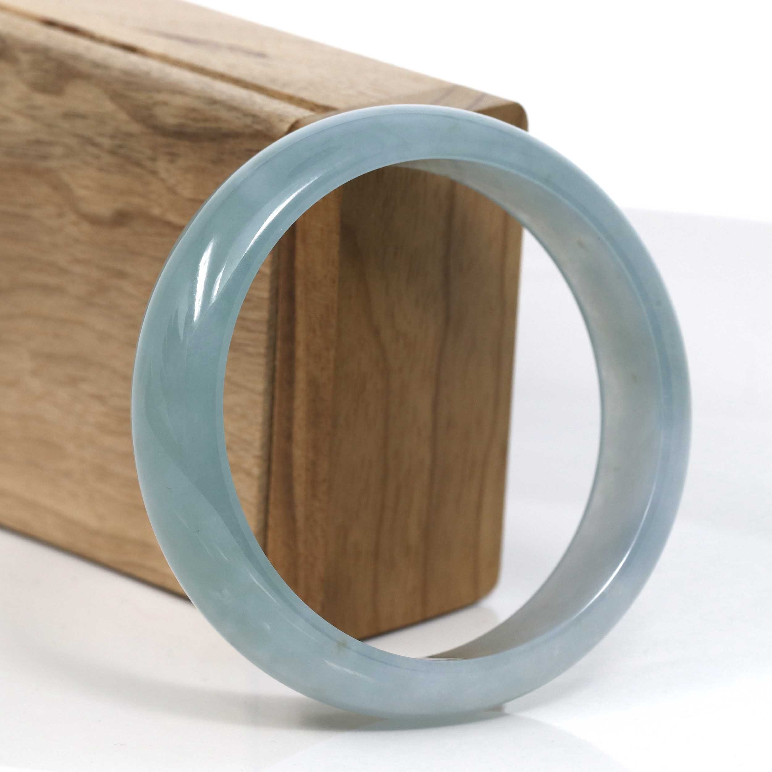 Genuine Burmese Ice Jadeite Jade Bangle Bracelet ( 60.53 mm )#958 – BKLA