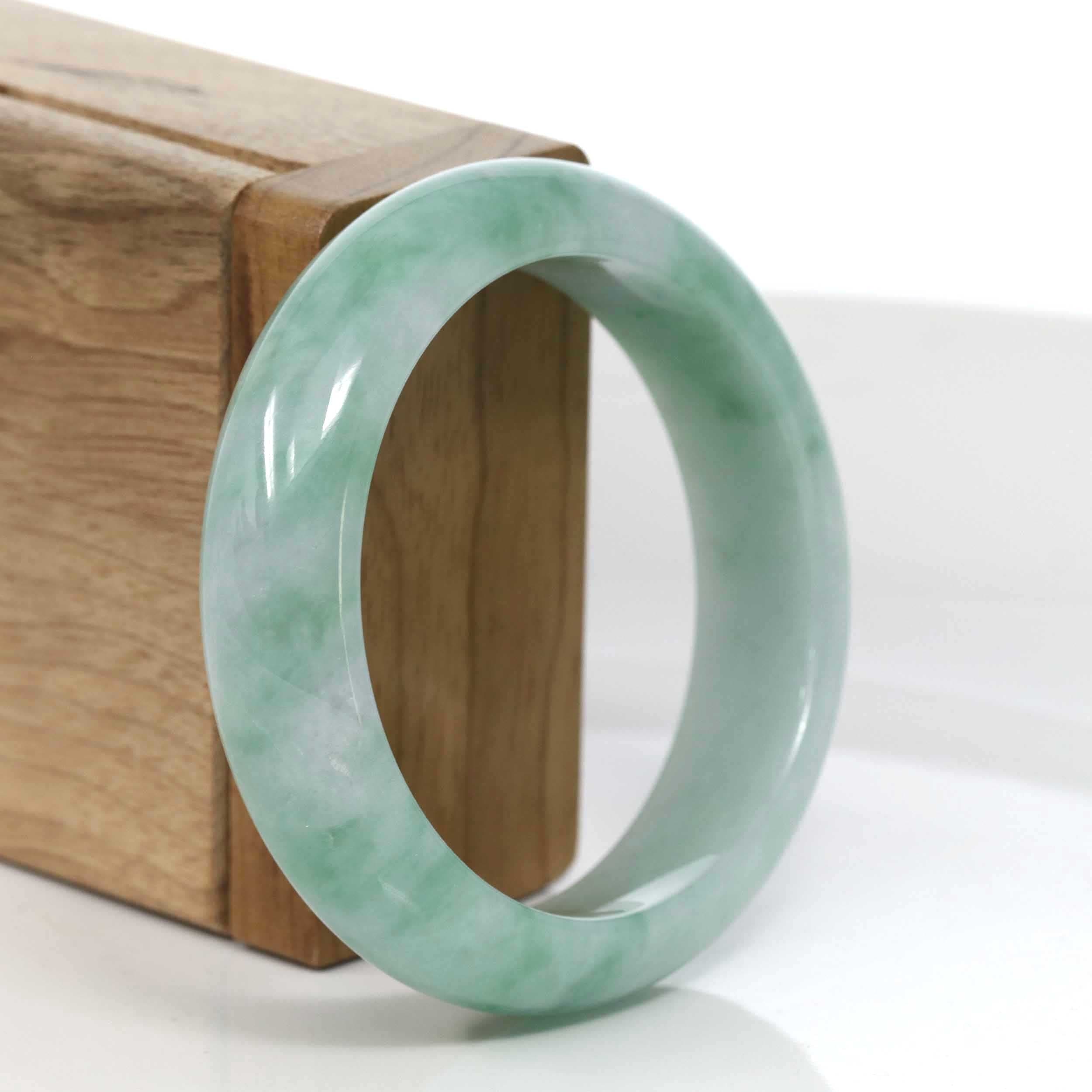 Baikalla™ "Classic Bangle" Genuine Jadeite Jade Green Bangle Bracelet ...