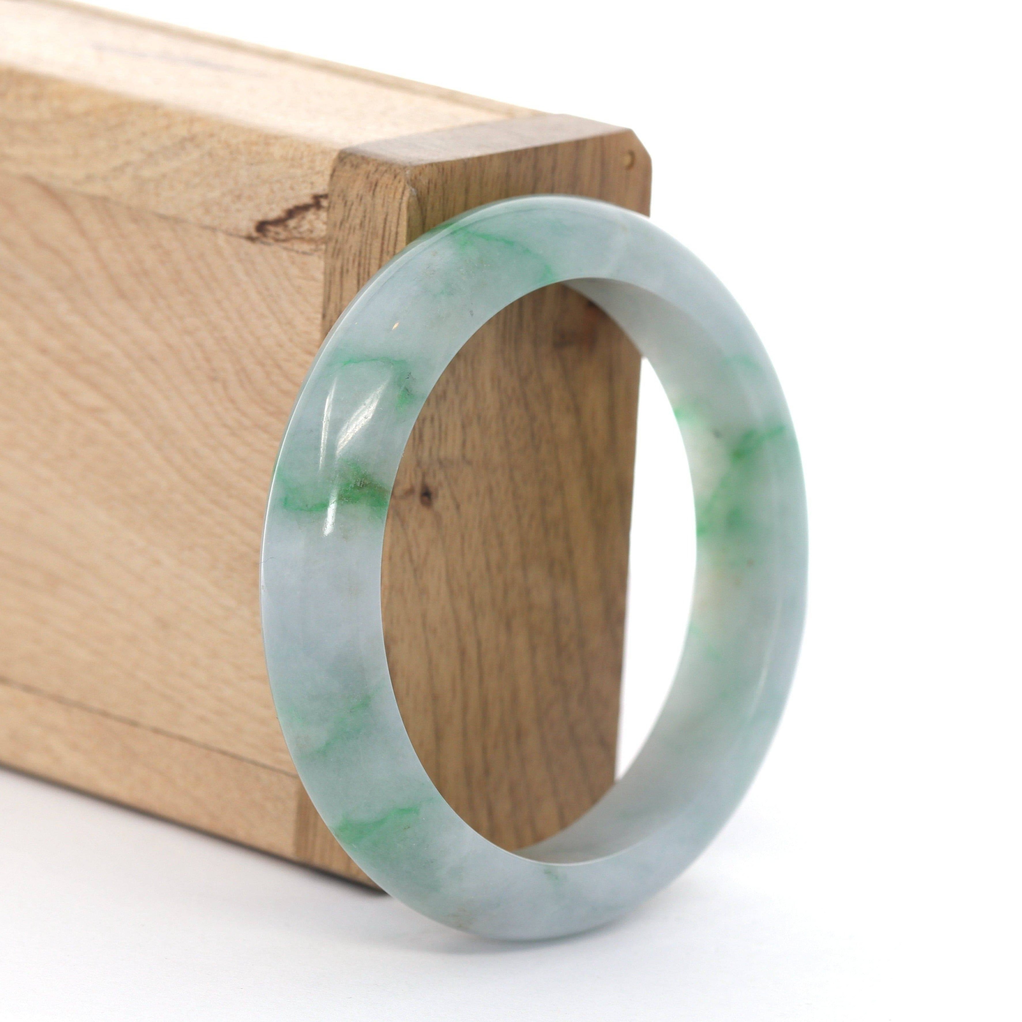 Baikalla "Classic Bangle" Green Natural Burmese Jadeite Jade Bangle ...