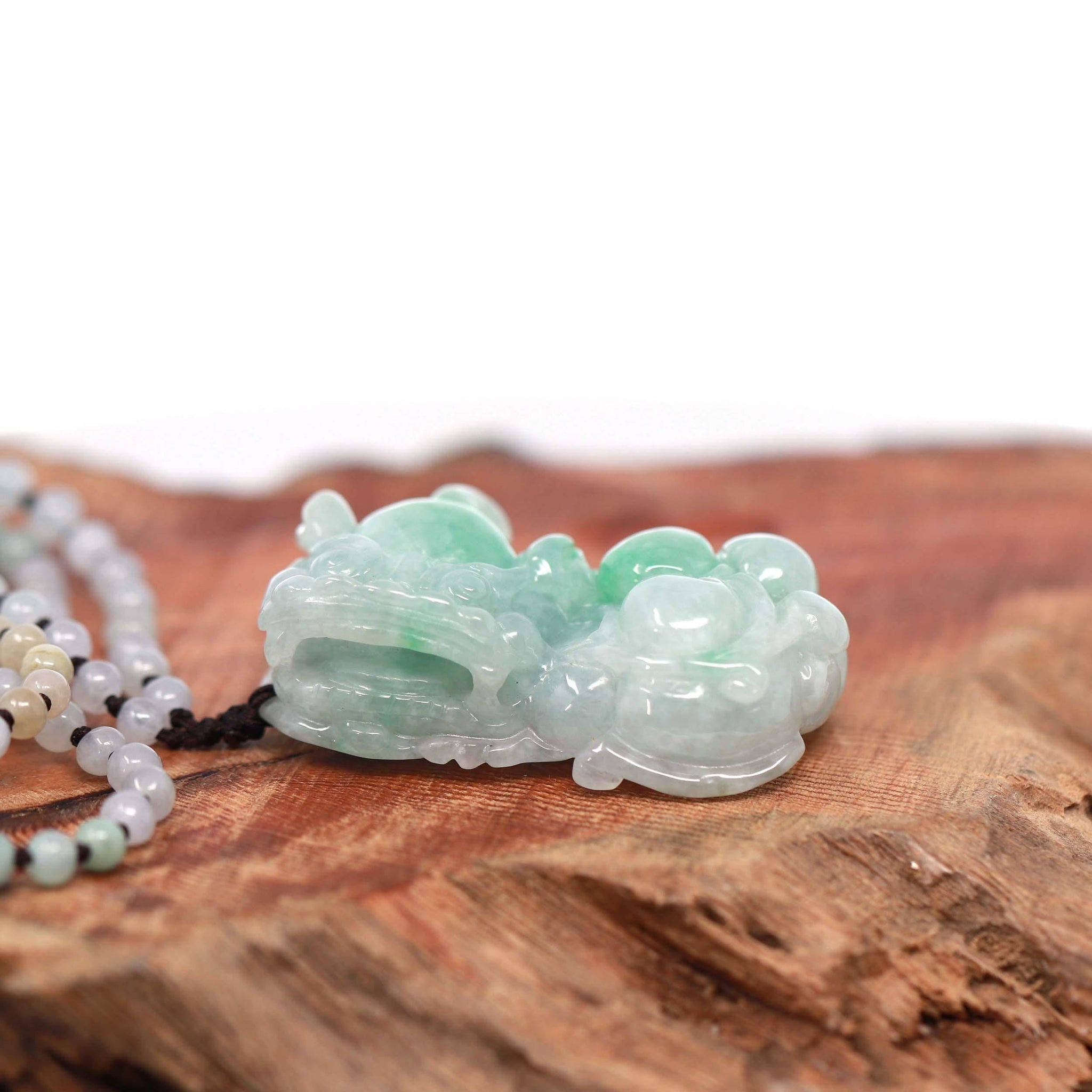 Pi Xiu Genuine Burmese Green Jadeite Jade PiXiu Pendant Necklace ...