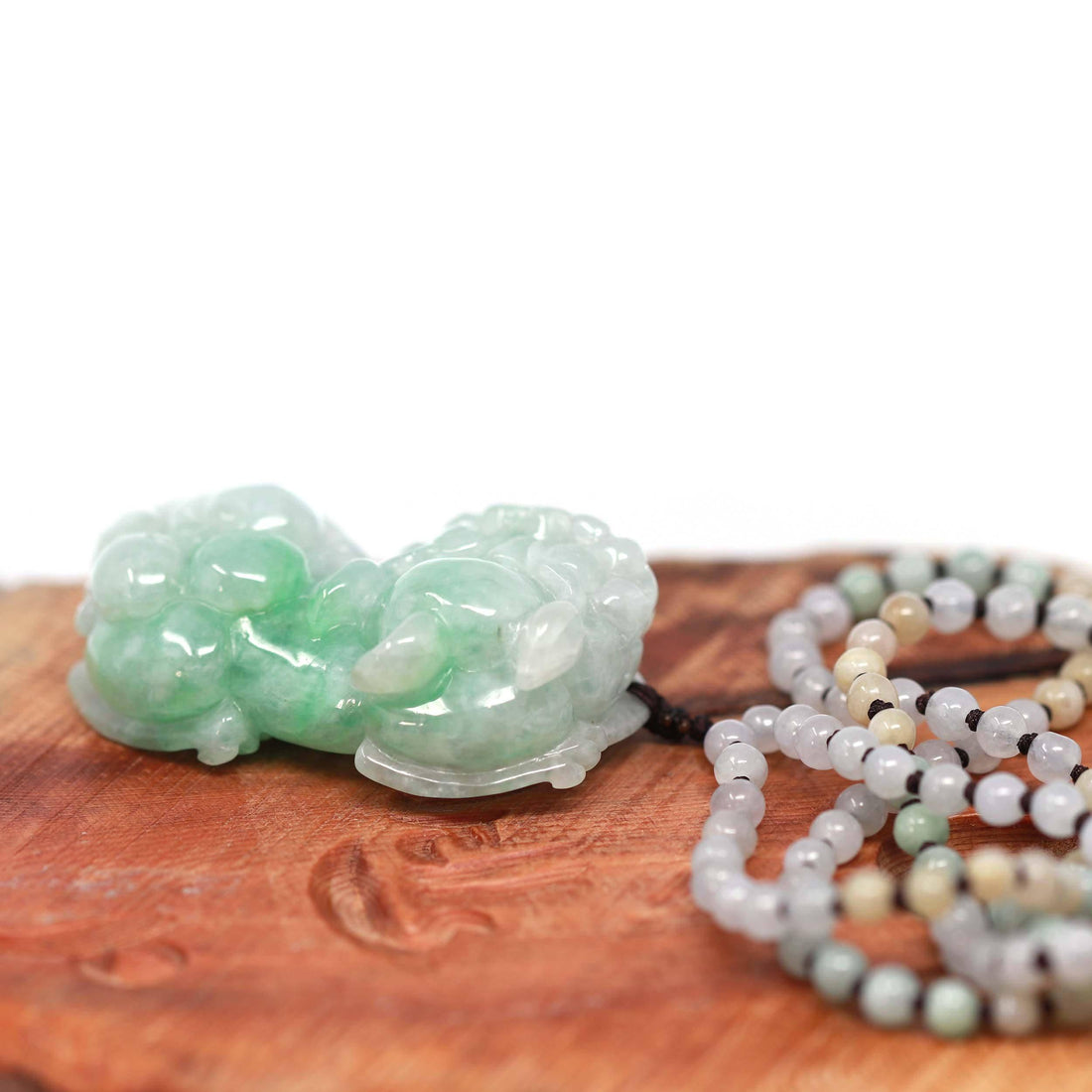 Pi Xiu Genuine Burmese Green Jadeite Jade PiXiu Pendant Necklace ...