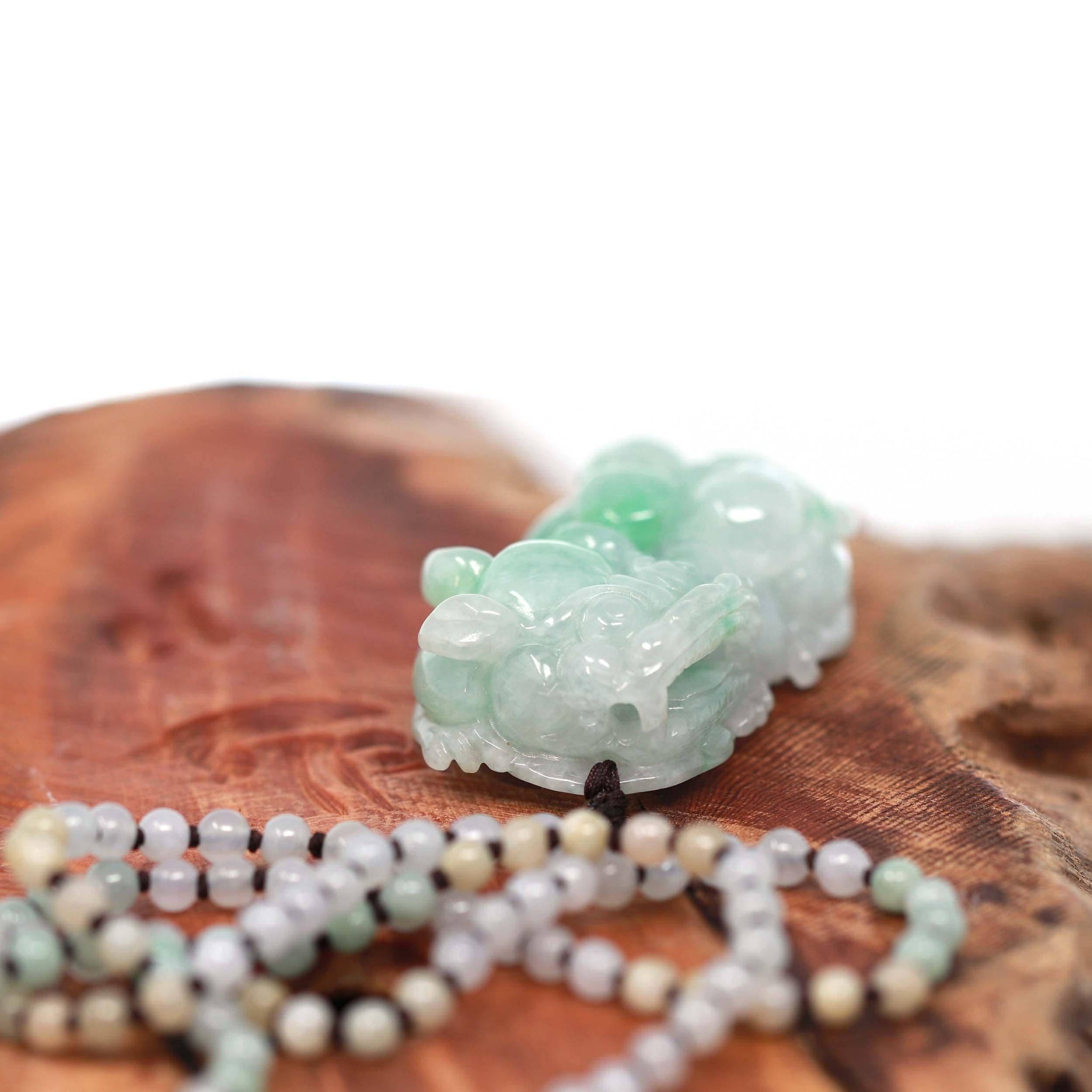 Pi Xiu Genuine Burmese Green Jadeite Jade PiXiu Pendant Necklace ...