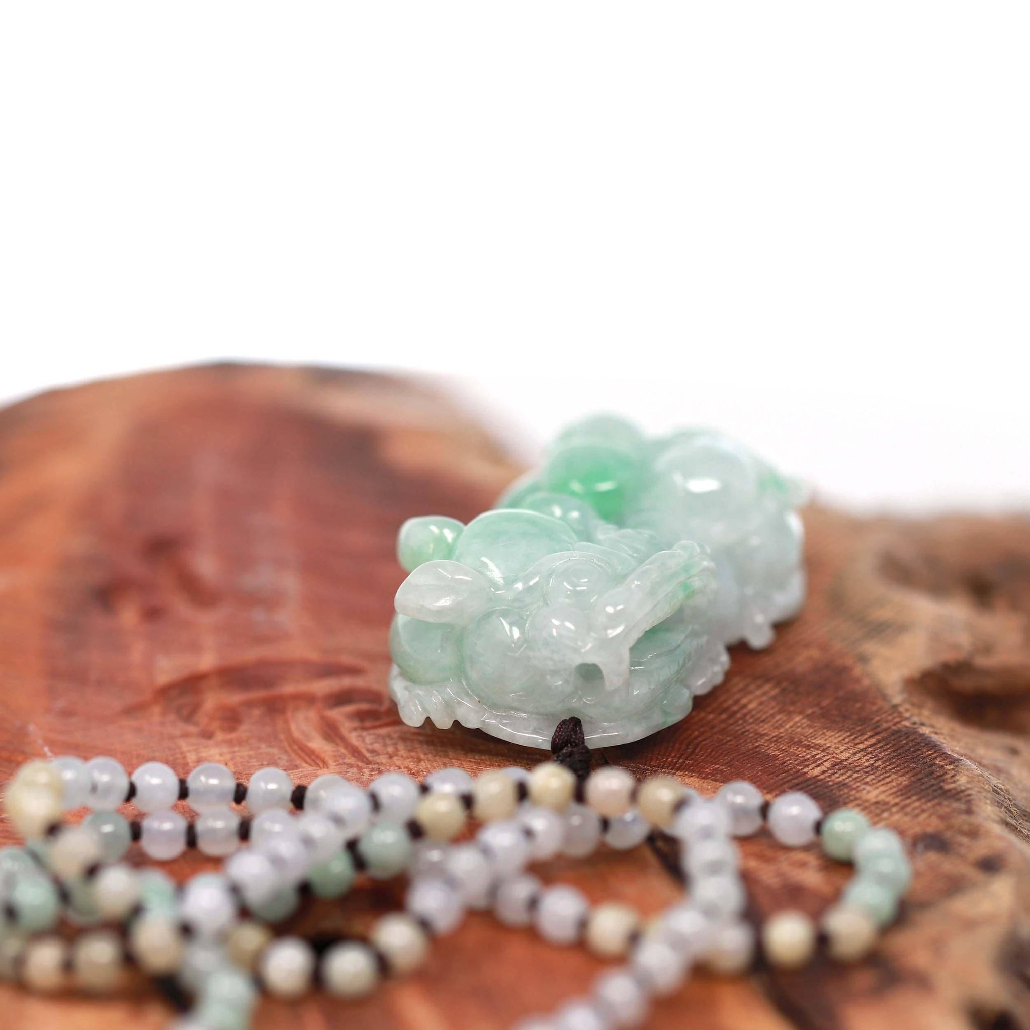 Pi Xiu Genuine Burmese Green Jadeite Jade PiXiu Pendant Necklace ...