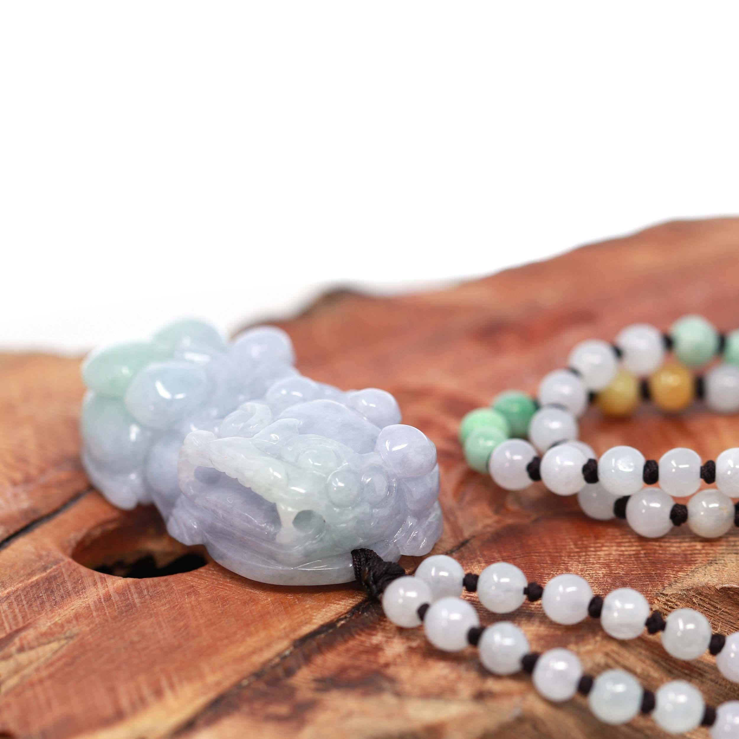 Pi Xiu Genuine Burmese Green Jadeite Jade PiXiu Pendant Necklace ...