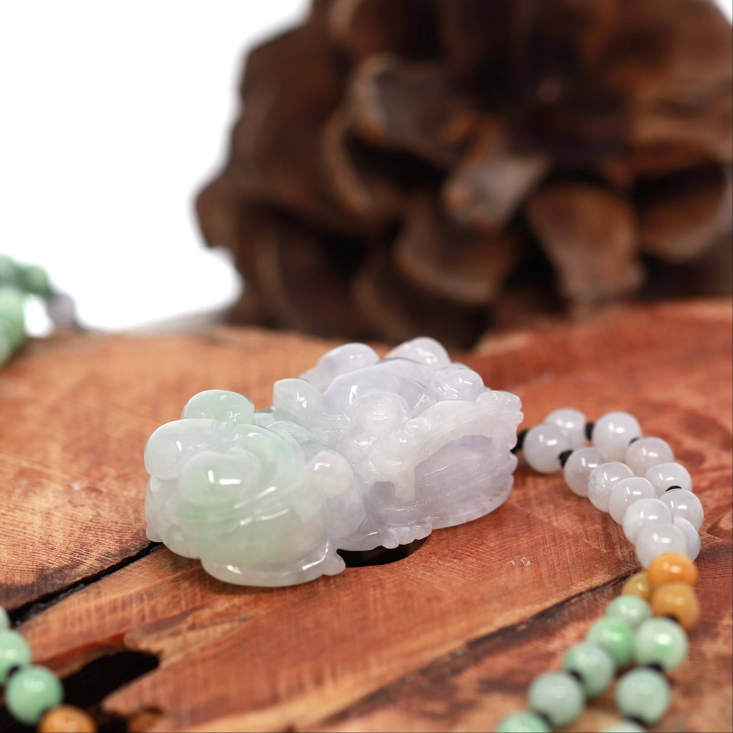 Pi Xiu Genuine Burmese Green Jadeite Jade PiXiu Pendant Necklace ...