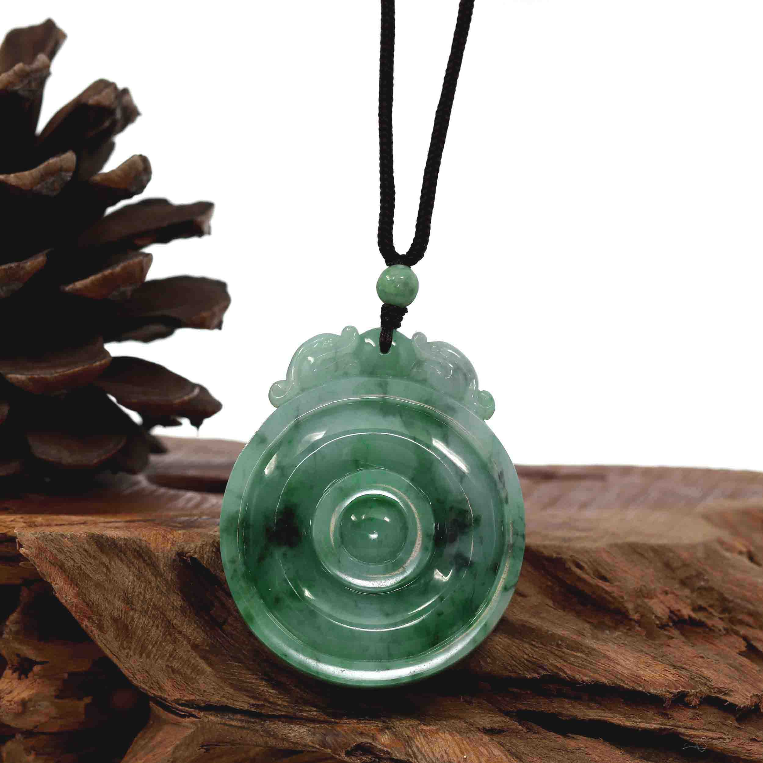 Lavender Jadeite Jade Bamboo Pendant | Natural Jadeite Jade Jewelry – BKLA