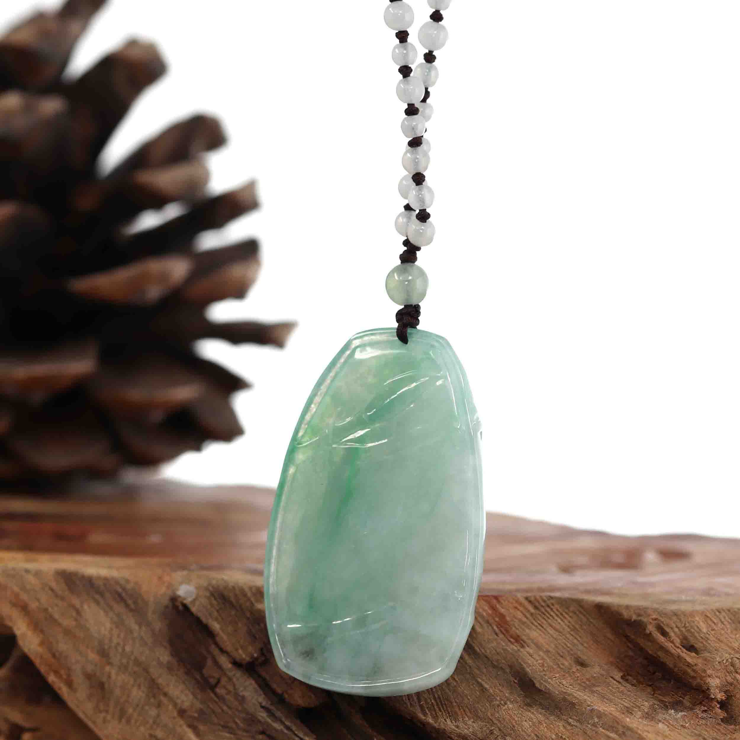Lavender Jadeite Jade Bamboo Pendant | Natural Jadeite Jade Jewelry – BKLA