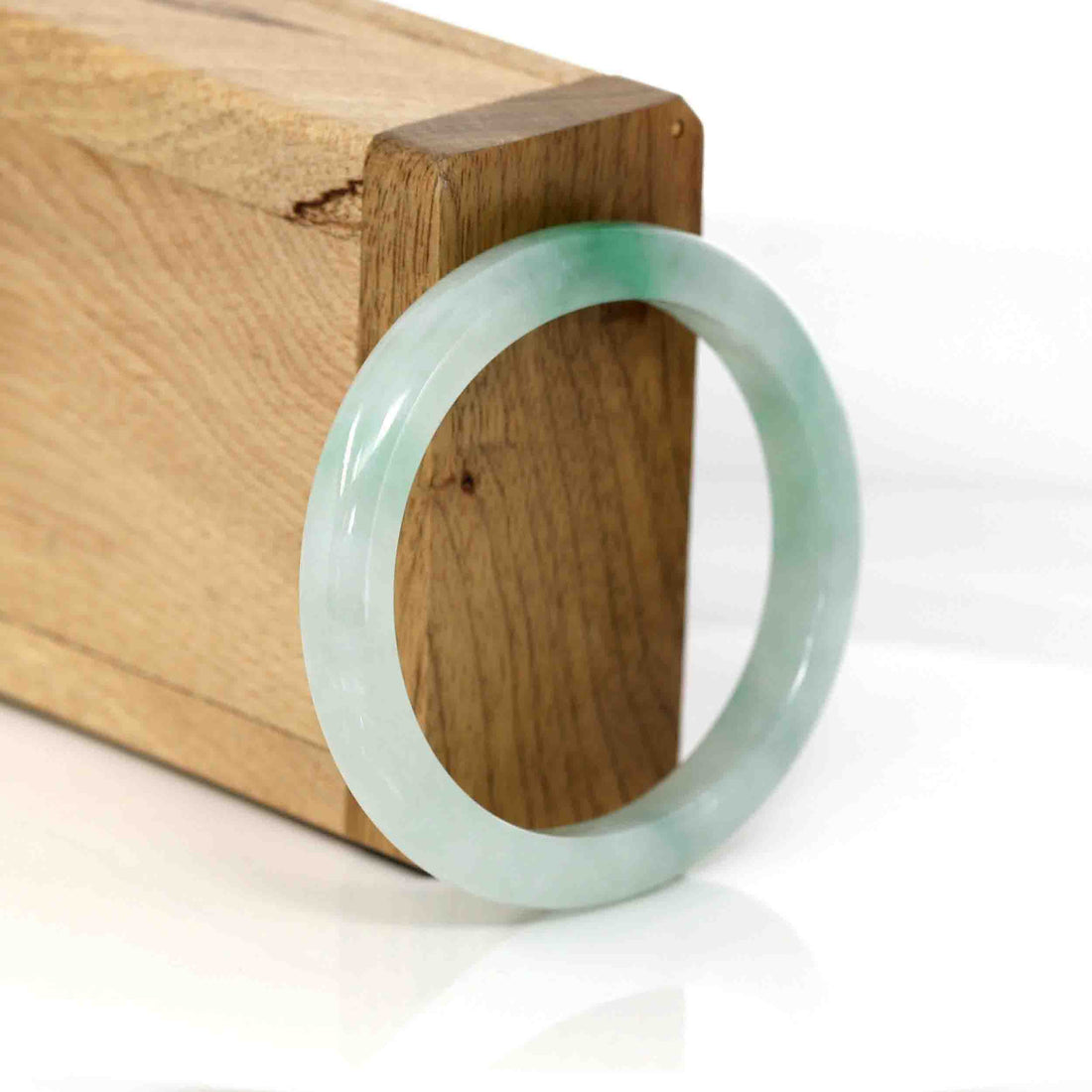 Genuine Burmese Jadeite Bangle Bracelet | Baikalla Jewelry