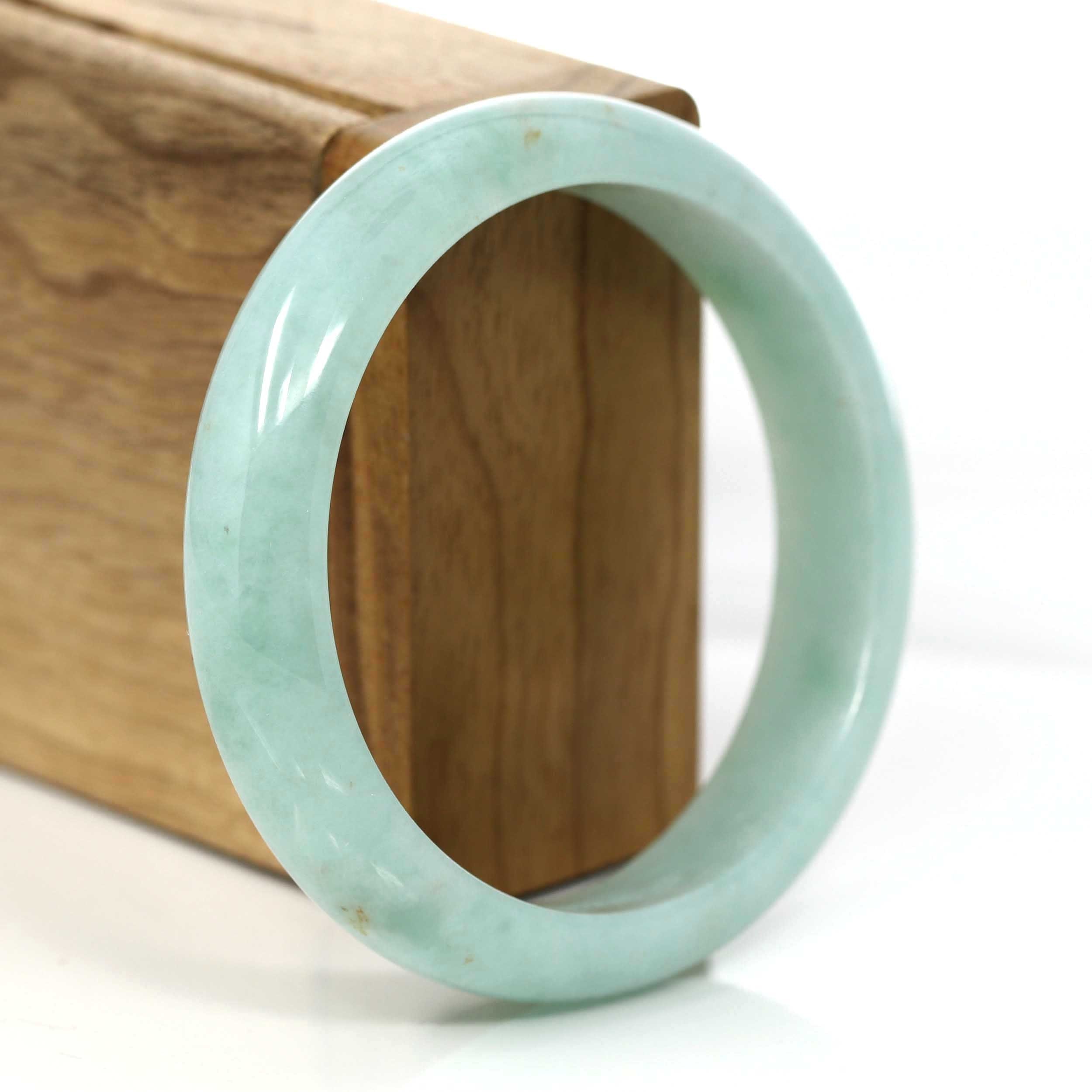 Green Natural Burmese Jadeite Jade Bangle (57.81 mm) #661 – BKLA