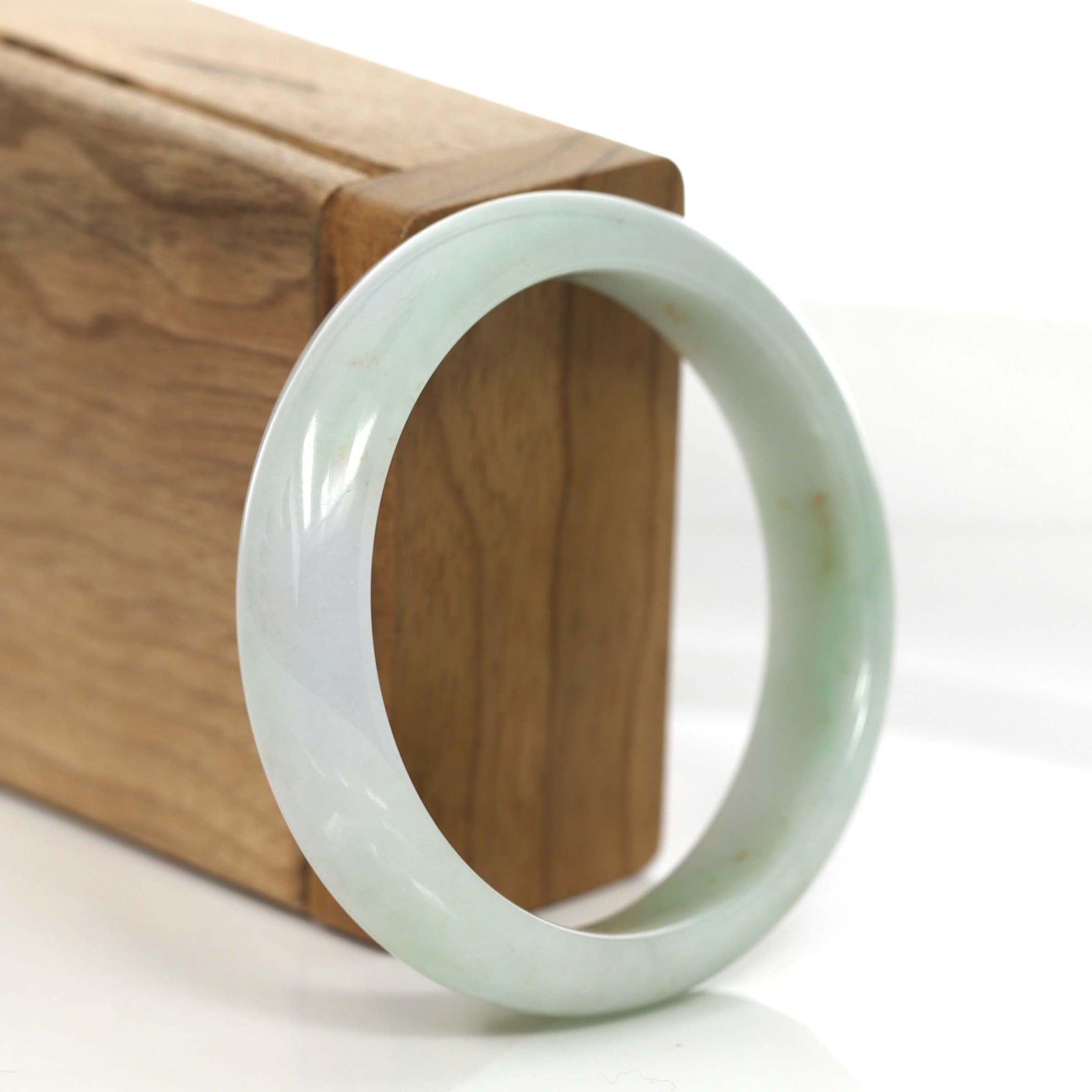 Classic Yellow- Green Natural Burmese Jadeite Jade Bangle (55.62 mm ...