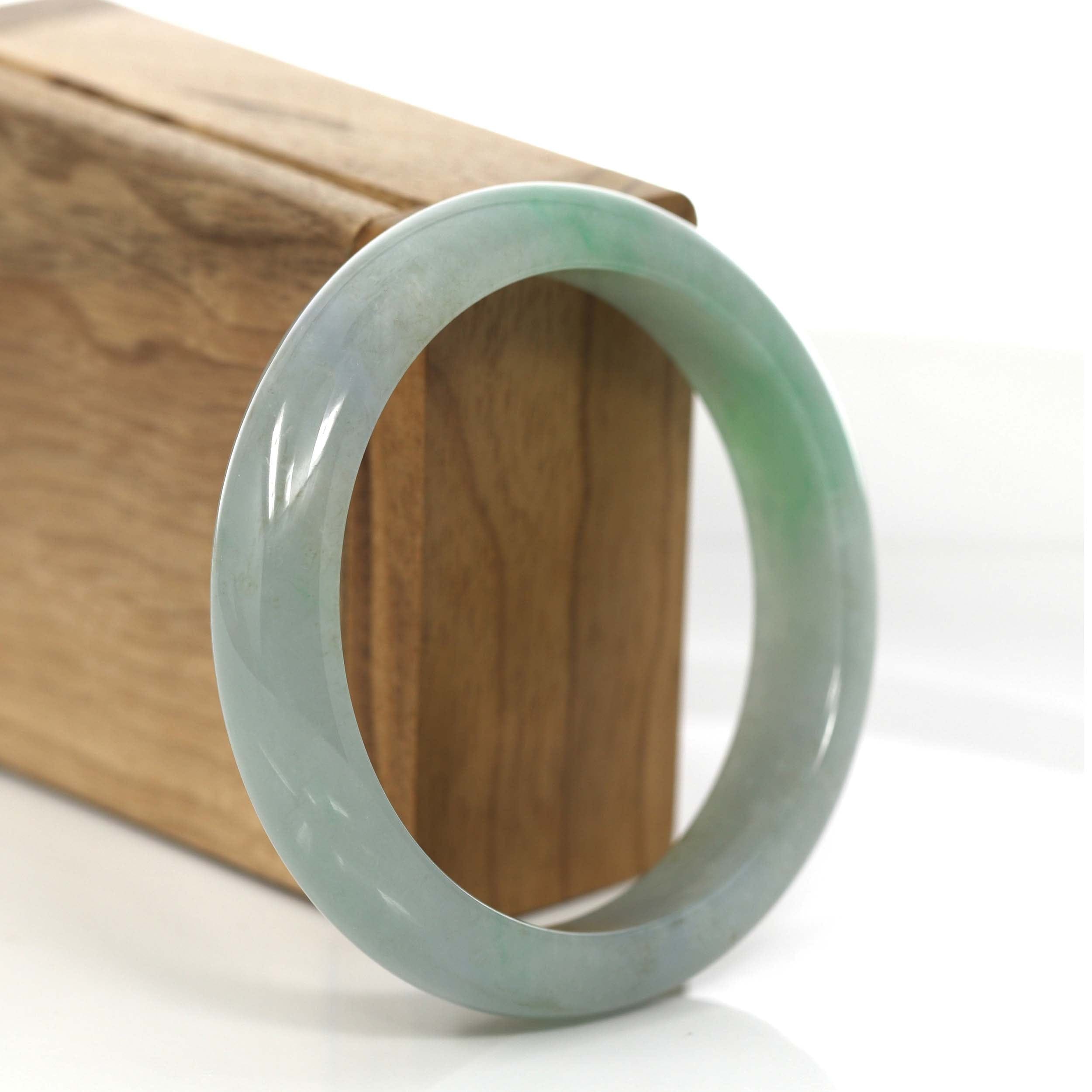 Classic Forest Green Natural Burmese Jadeite Jade Bangle (58.72 mm) #7 ...