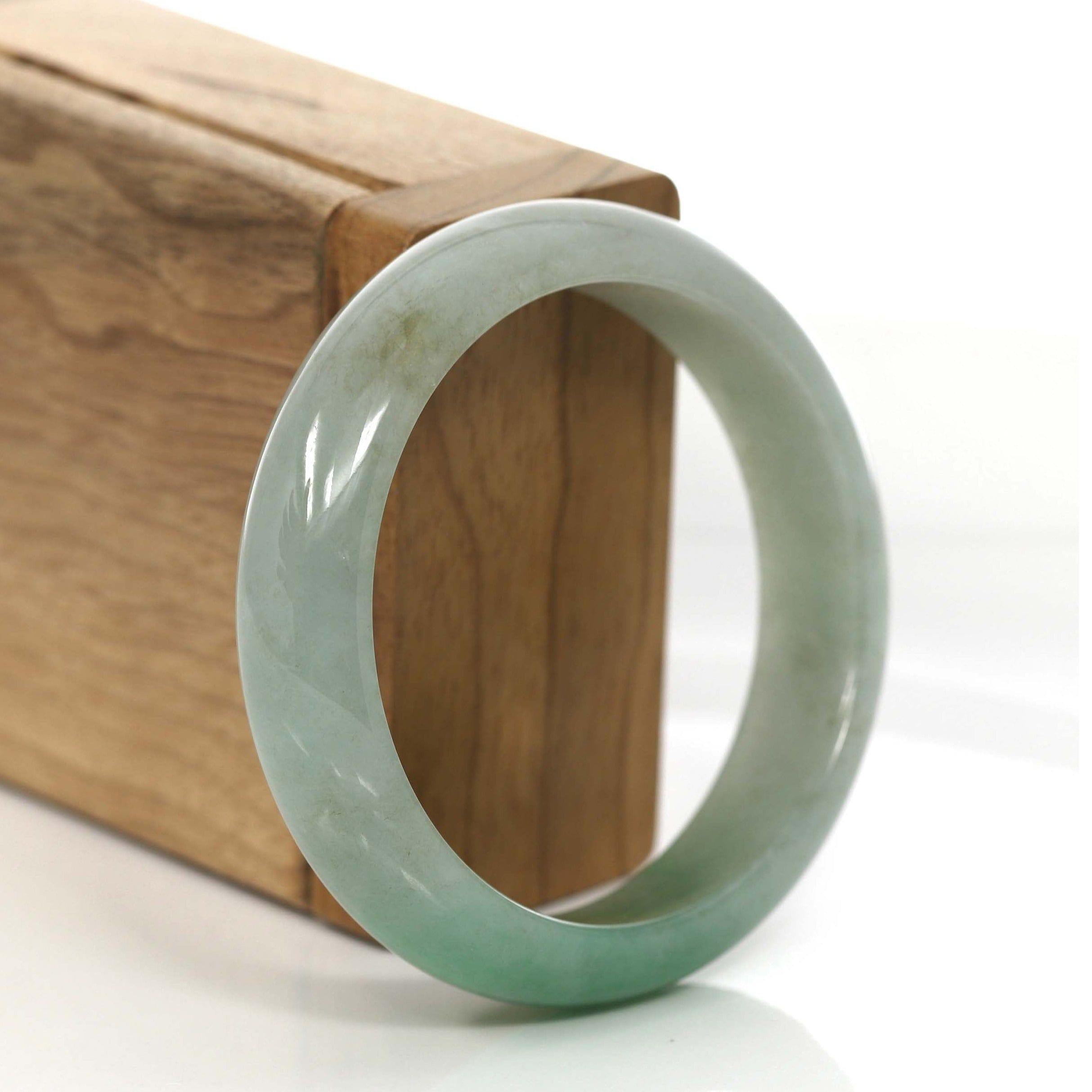 Baikalla Classic Forest Green Natural Burmese Jadeite Jade Bangle (55 ...