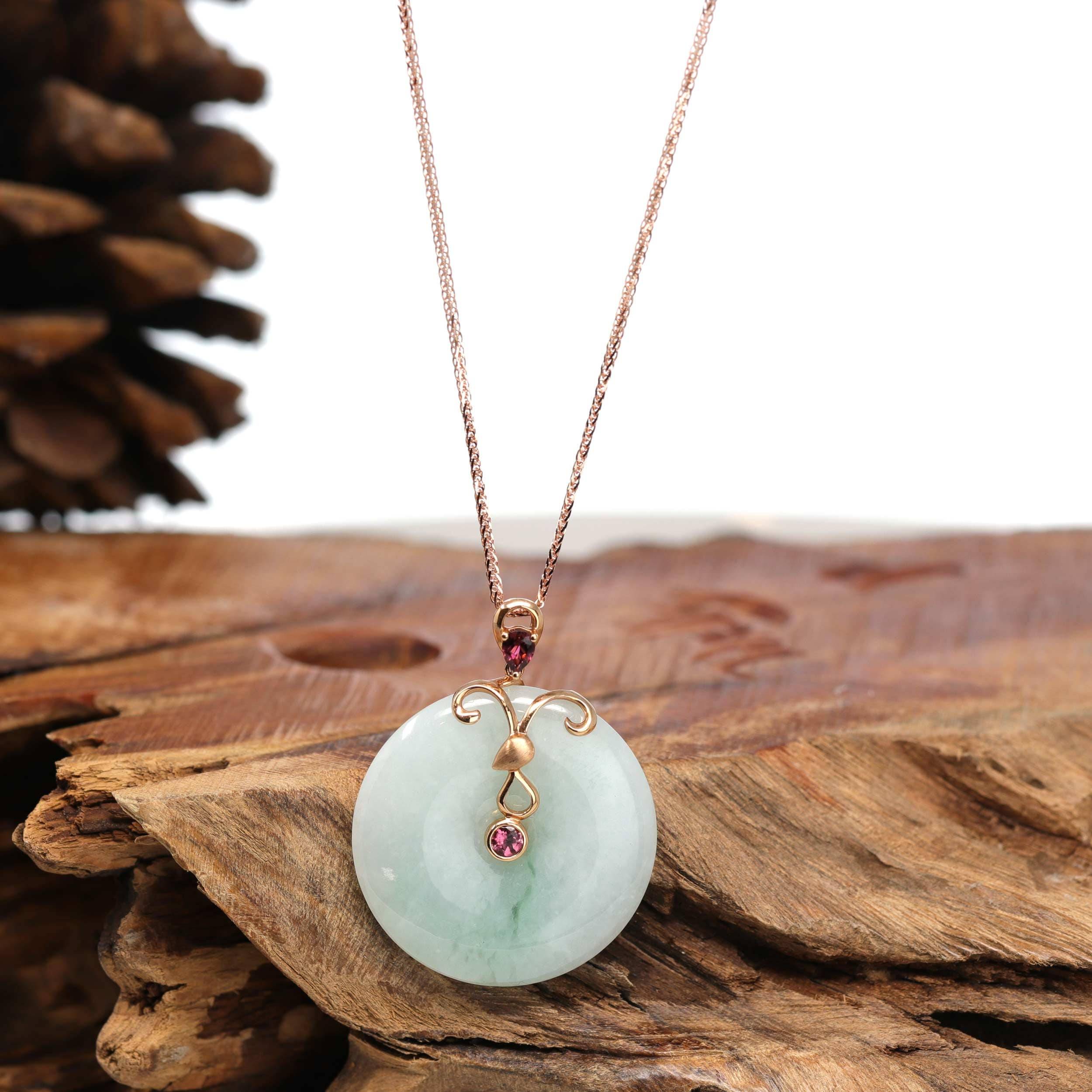 Burmese Jadeite Jade Constellation Zodiac Sign (Aries) Necklace ...