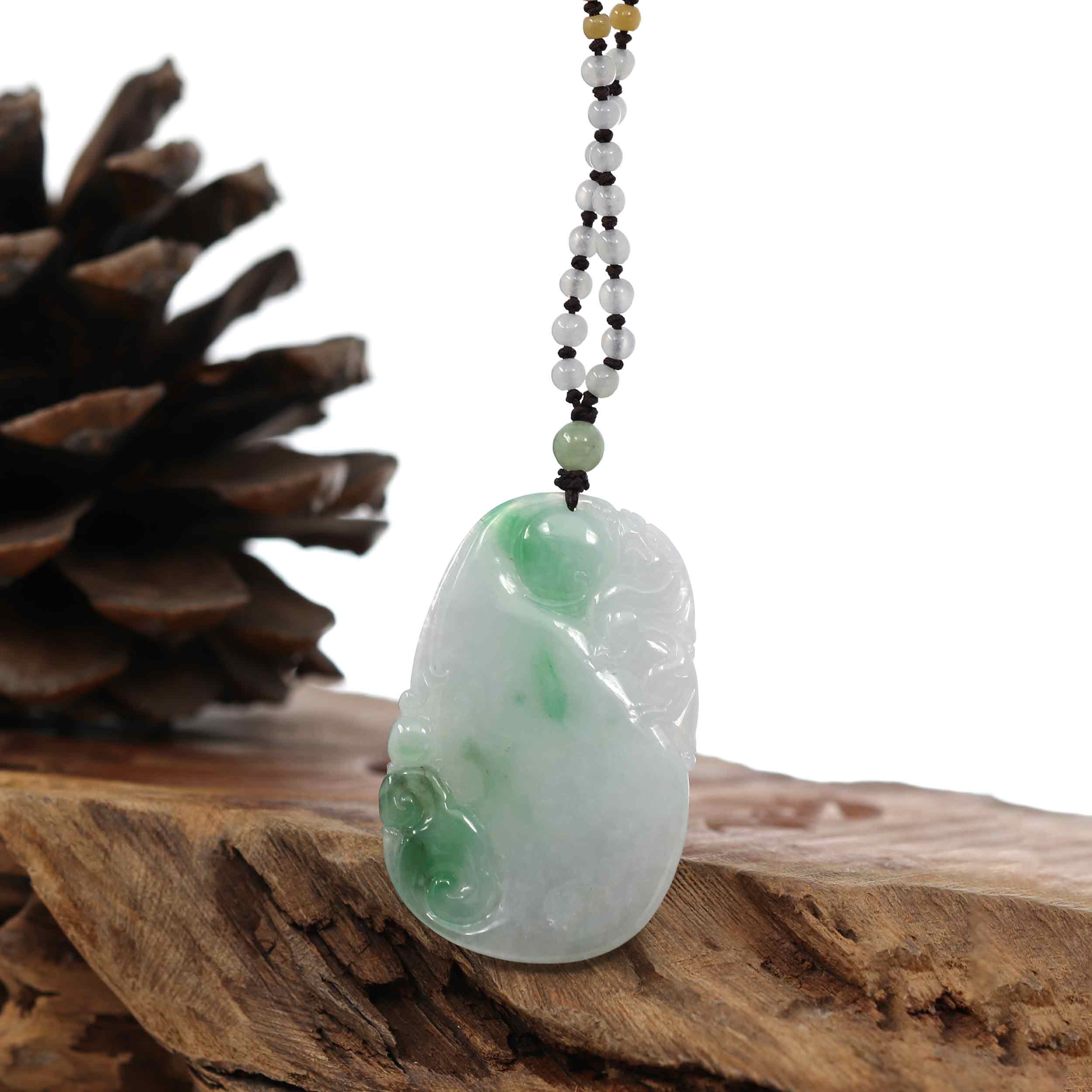 Lavender Jadeite Jade Bamboo Pendant | Natural Jadeite Jade Jewelry – BKLA