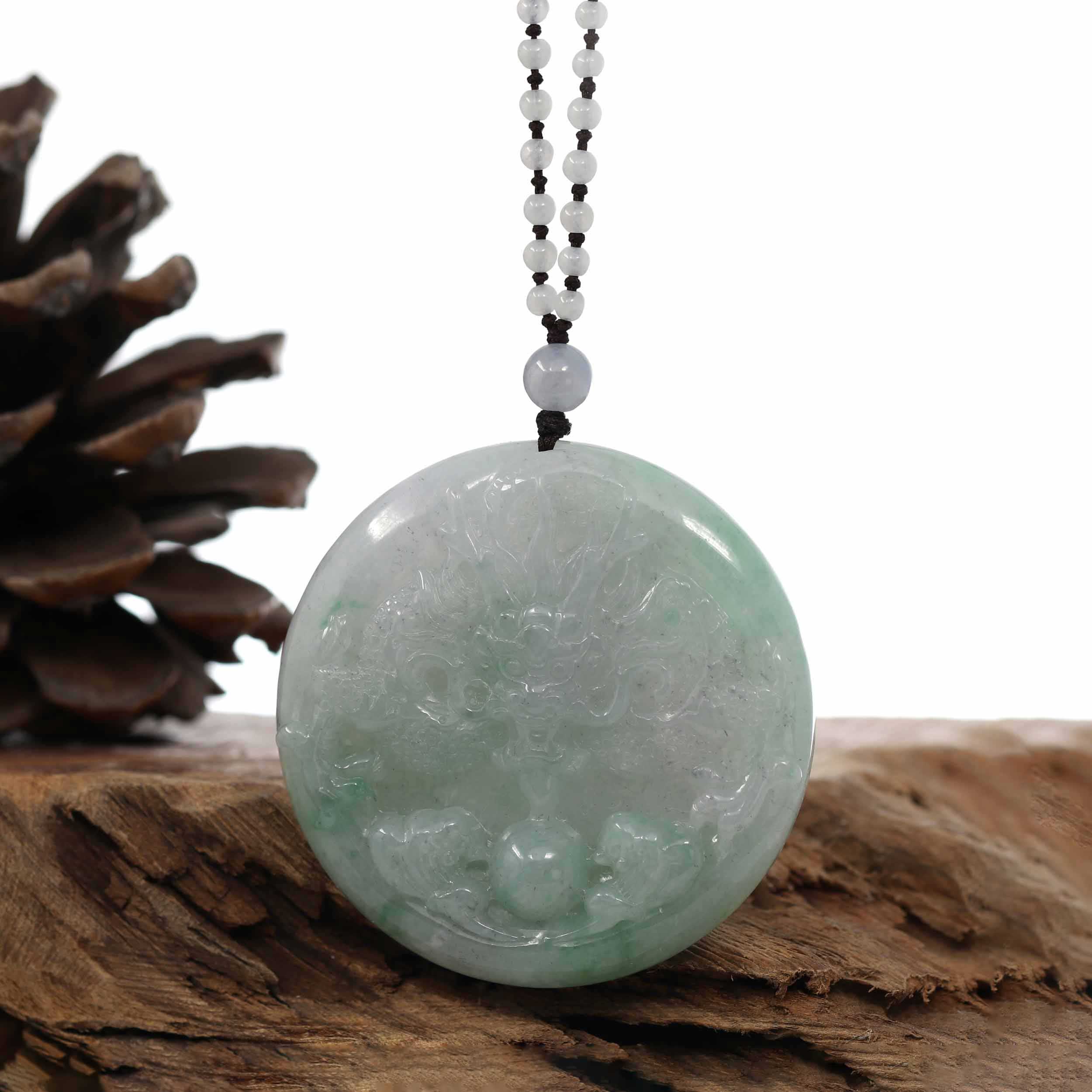 Jadeite Jade Dragon Pendant Necklace | Real Jade Jewelry | Baikalla ...
