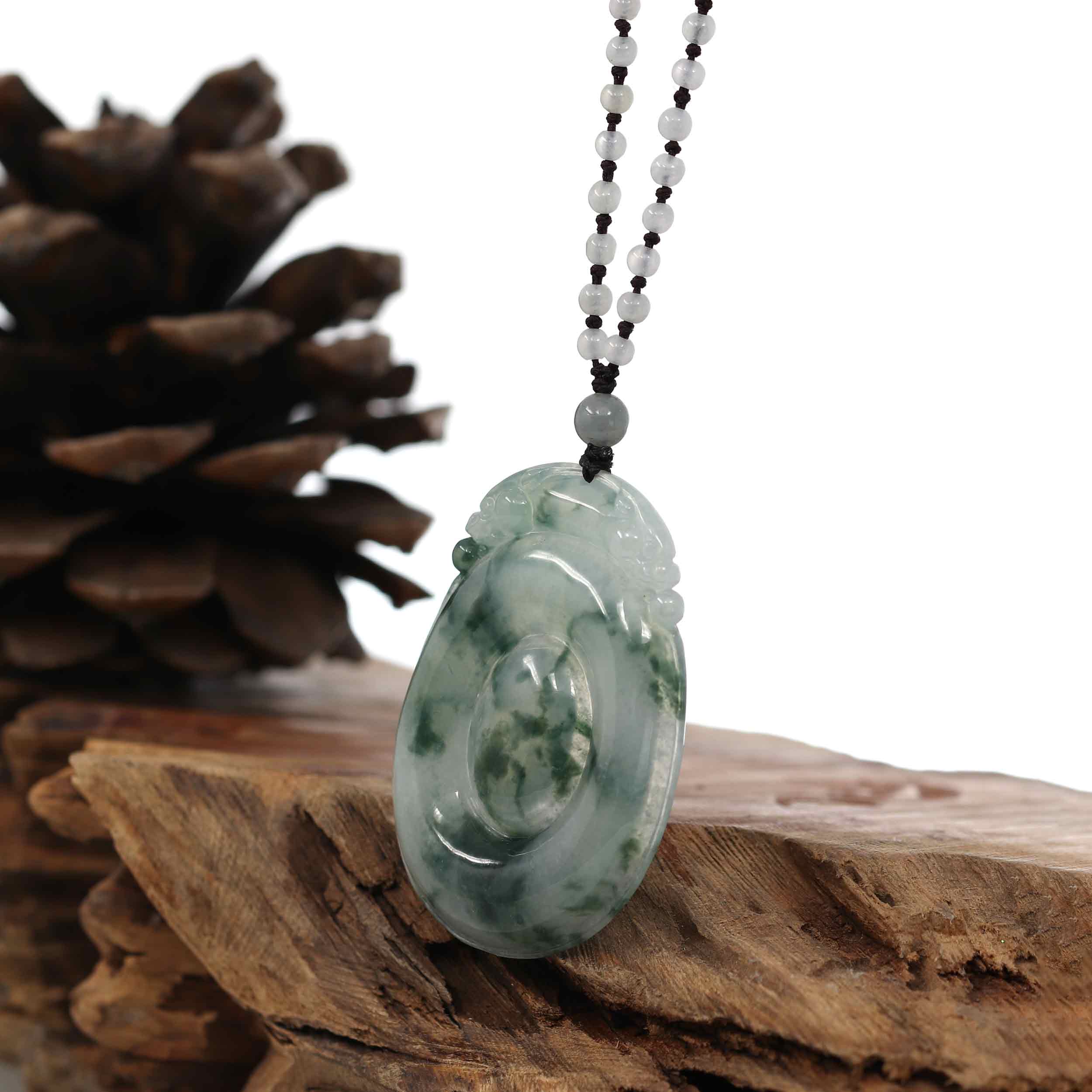 Lavender Jadeite Jade Bamboo Pendant | Natural Jadeite Jade Jewelry – BKLA
