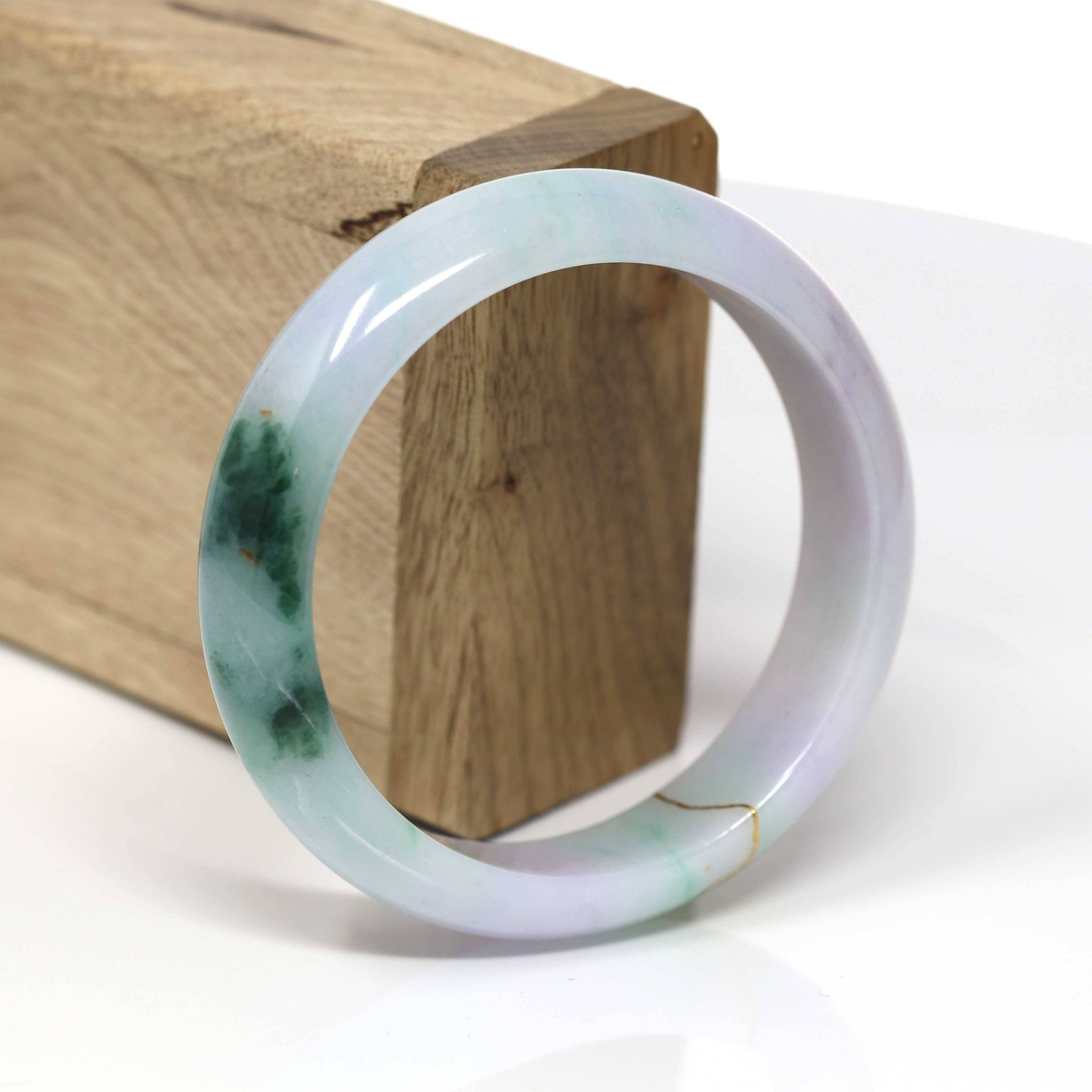 Real Jadeite Jade bangle Bracelet | Gold Bracelet | Real jade Jewelry ...