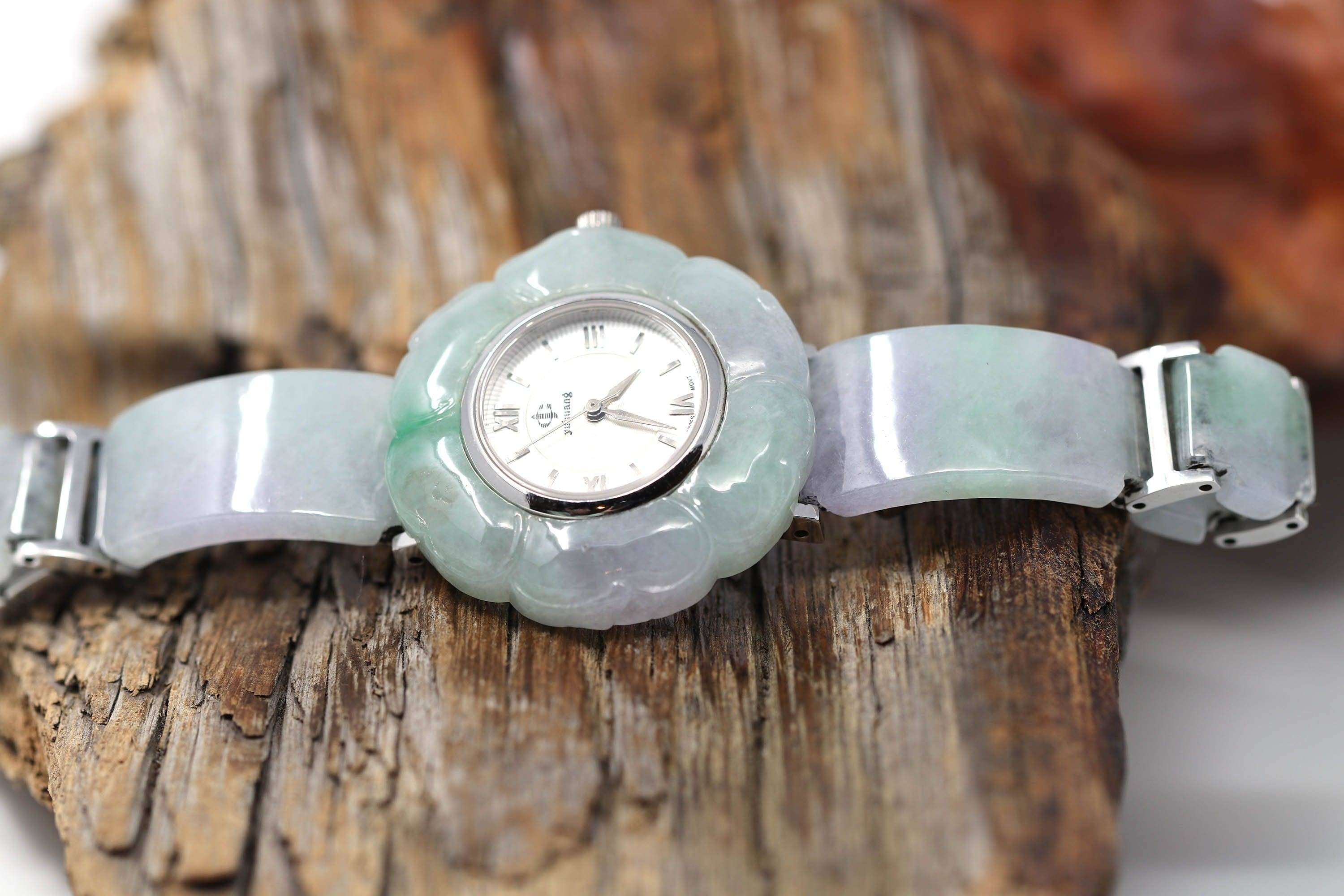 Lavender Jade Watch For Men Women | Real Jadeite Jade Watch | Baikalla ...