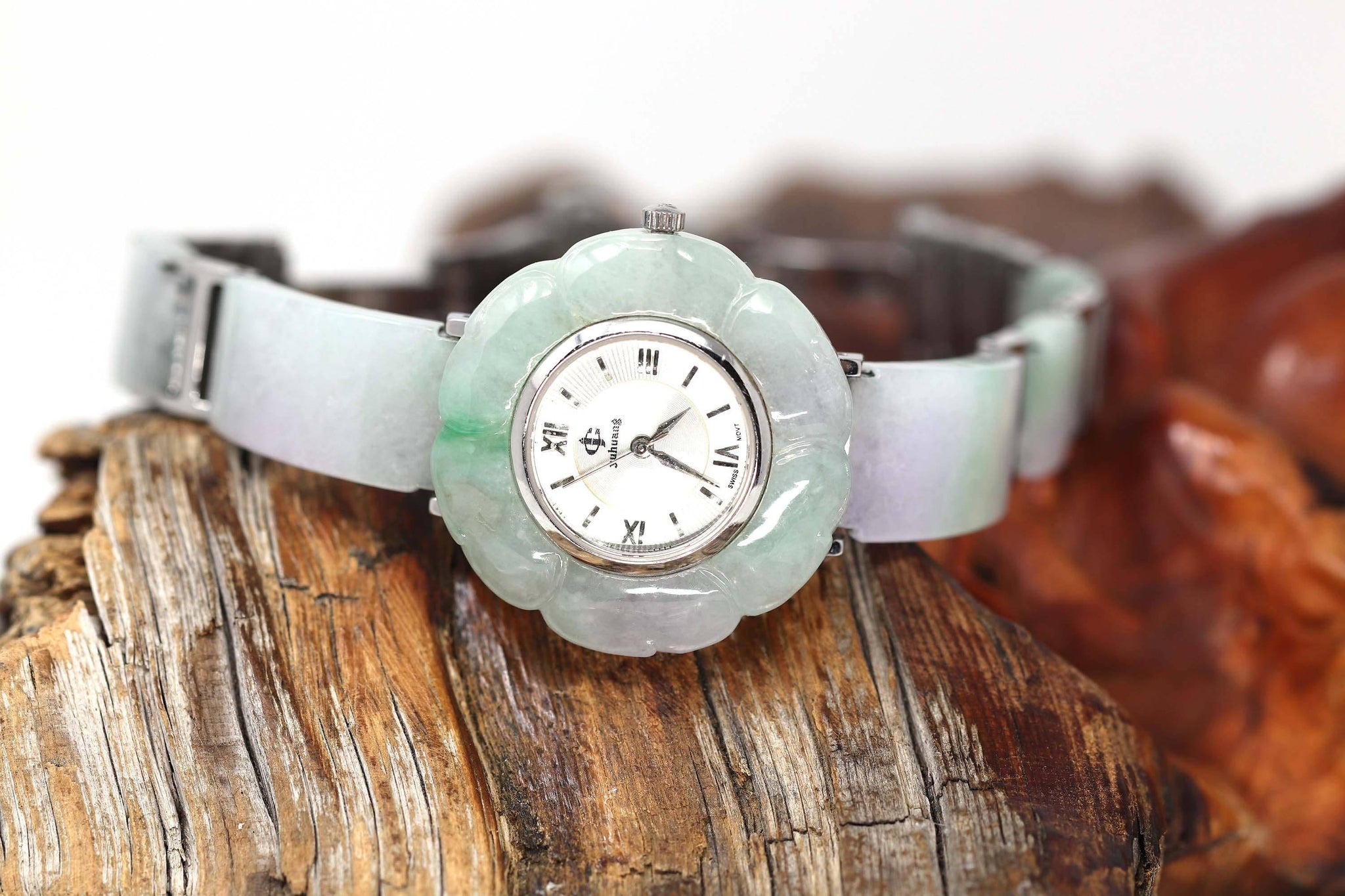 Lavender Jade Watch For Men Women | Real Jadeite Jade Watch | Baikalla.com