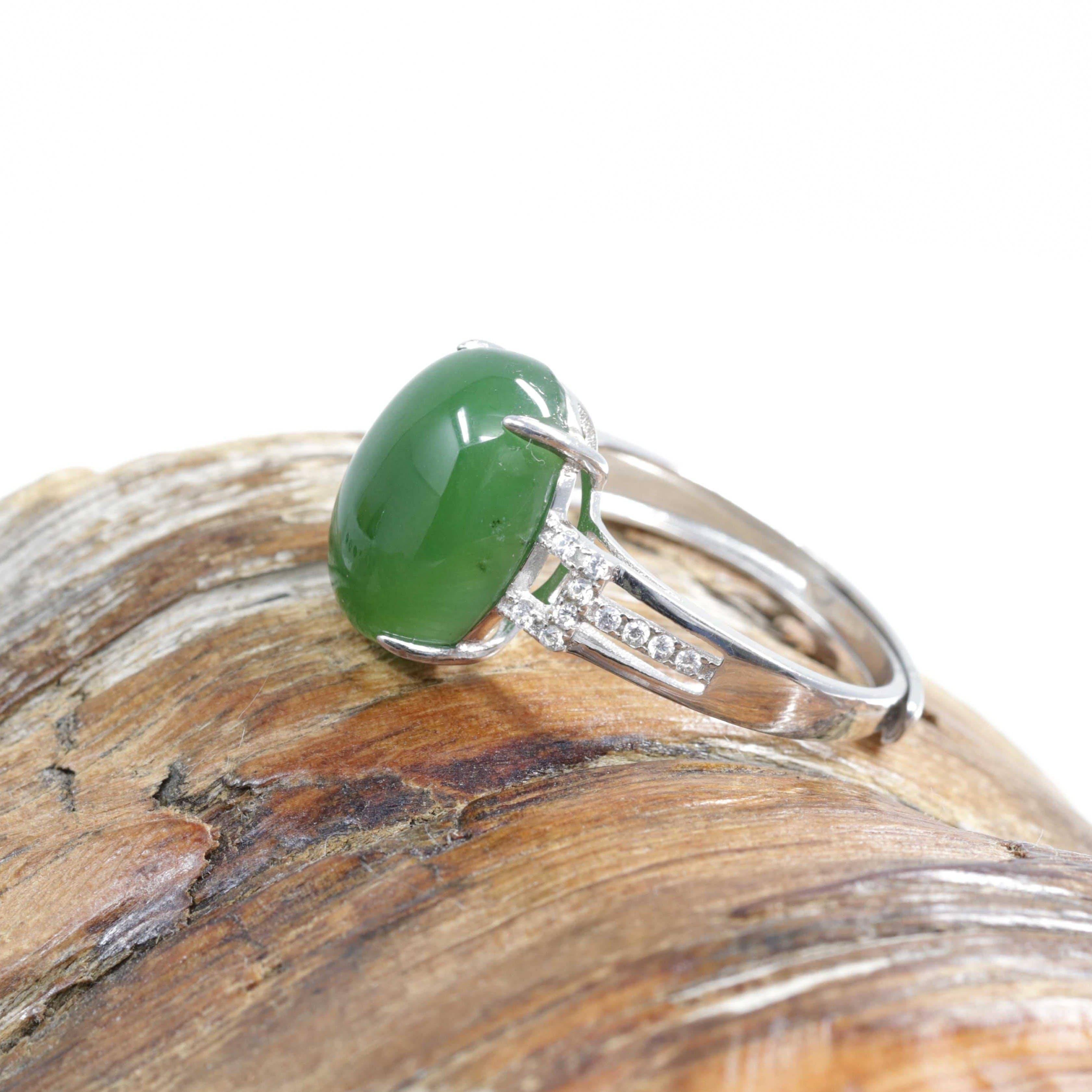Jade Ring | Real Jade Jewelry | Baikalla.com | Natural Jade Ring – BKLA